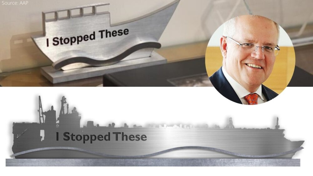 PETA Offers ScoMo New “I Stopped These” Boat Trophy - News - PETA Australia