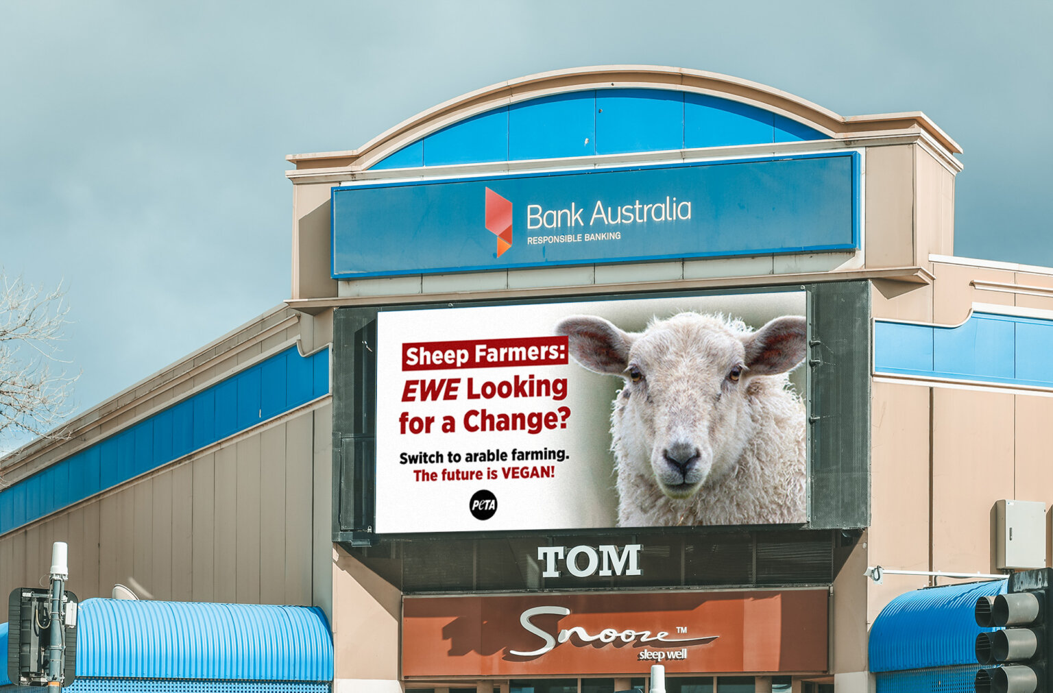 Bendigo Billboards Urge Sheep Farmers to 'Baack' Away From Animal ...